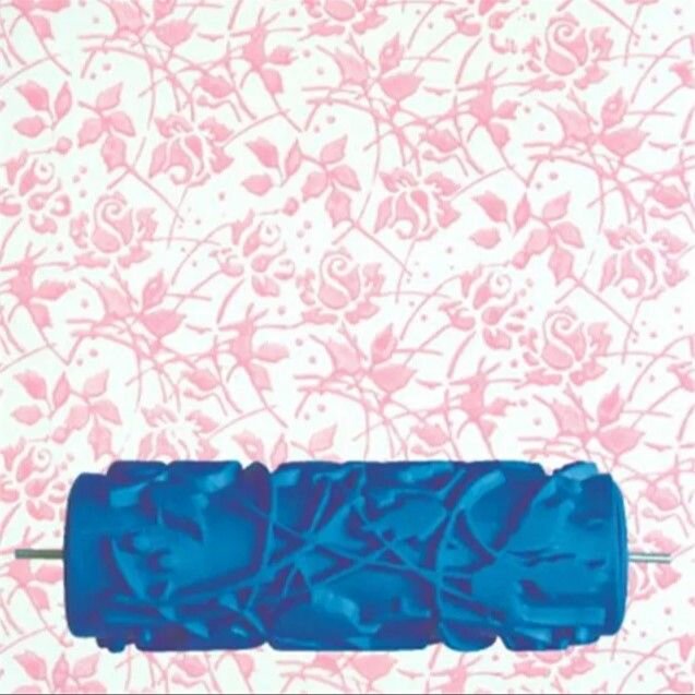 Валик декоративный резиновый жесткий с подставкой STMDecor EL005A (150мм) цветущая роза EL005A (066Y)