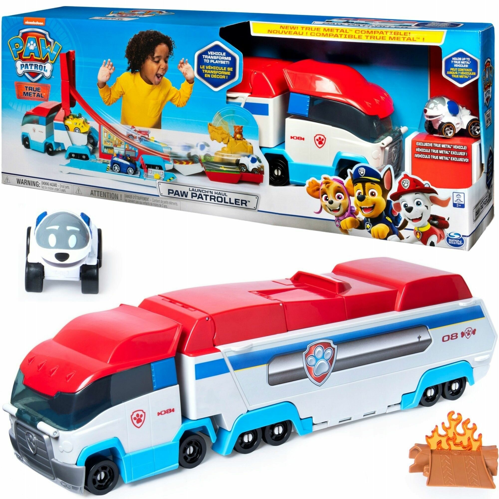 Машинки Spin Master Щенячий Патруль - Грузовик-трансформер - Дайкаст Патроллер 6053406