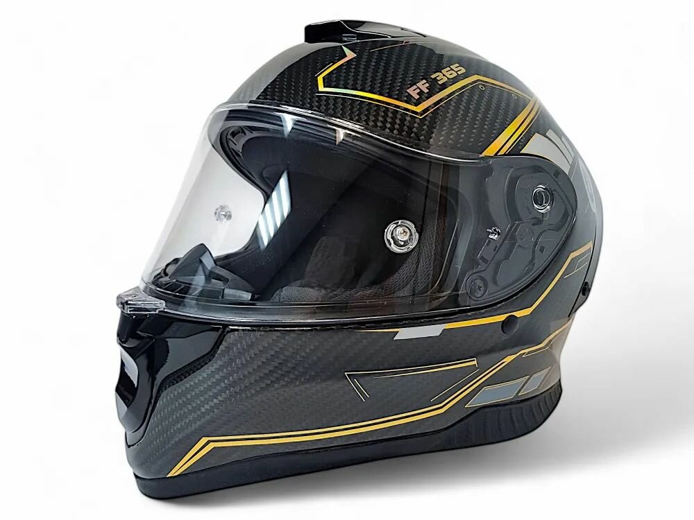 Мотошлем Интеграл AiM RH365 Carbon KAIQI GOLDEN, L