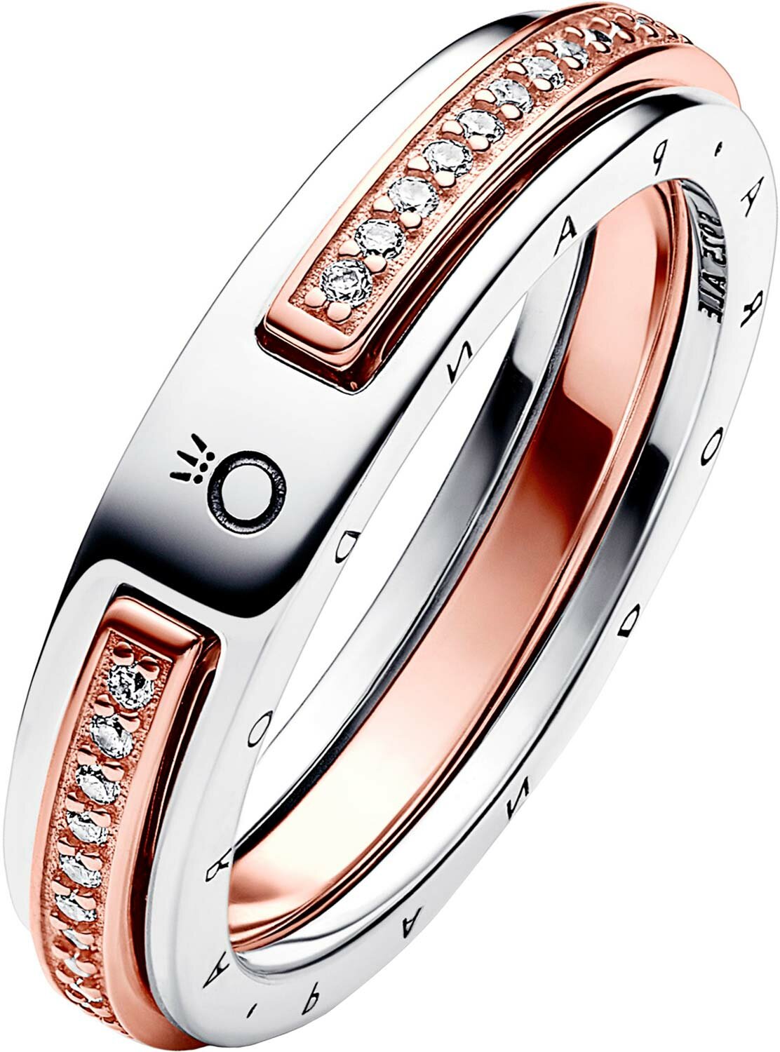 Кольцо, серебро, 925 проба, родирование