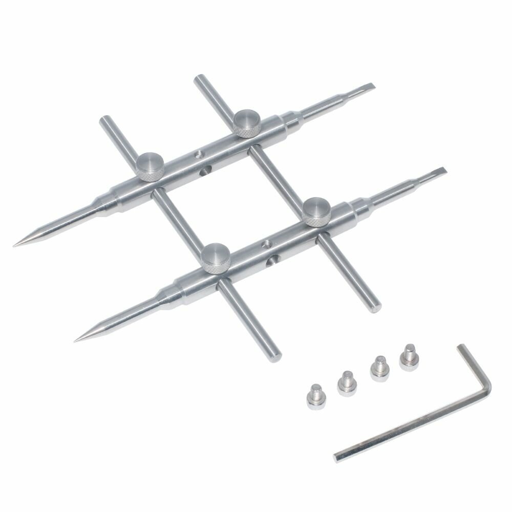 Инструмент для ремонта объектива камеры Съемный инструмент 2-в-1 с 4 плоскими наконечниками, 1 шестигранным ключом, 1 отверткой для легкой очистки и обслуживания объектива