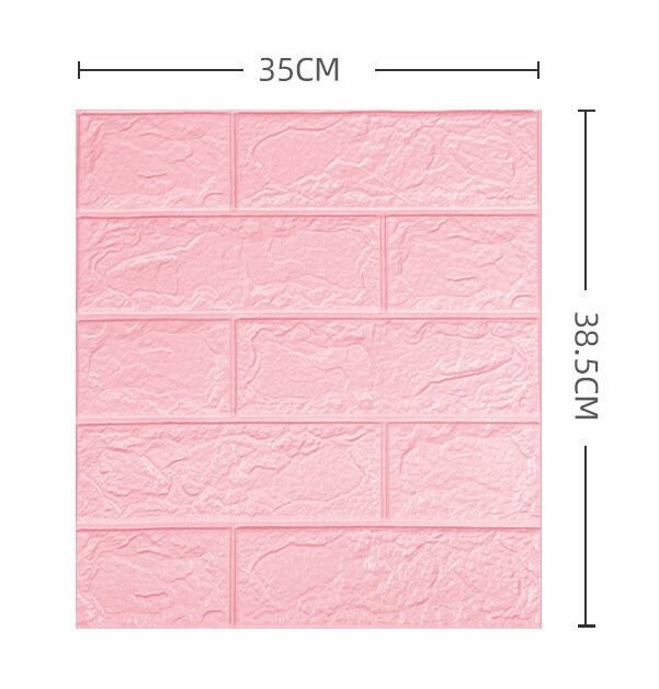 20 шт. комплект / Панели самоклеющиеся для стен 35х38см, толщина 5 мм /моющиеся панели ПВХ
