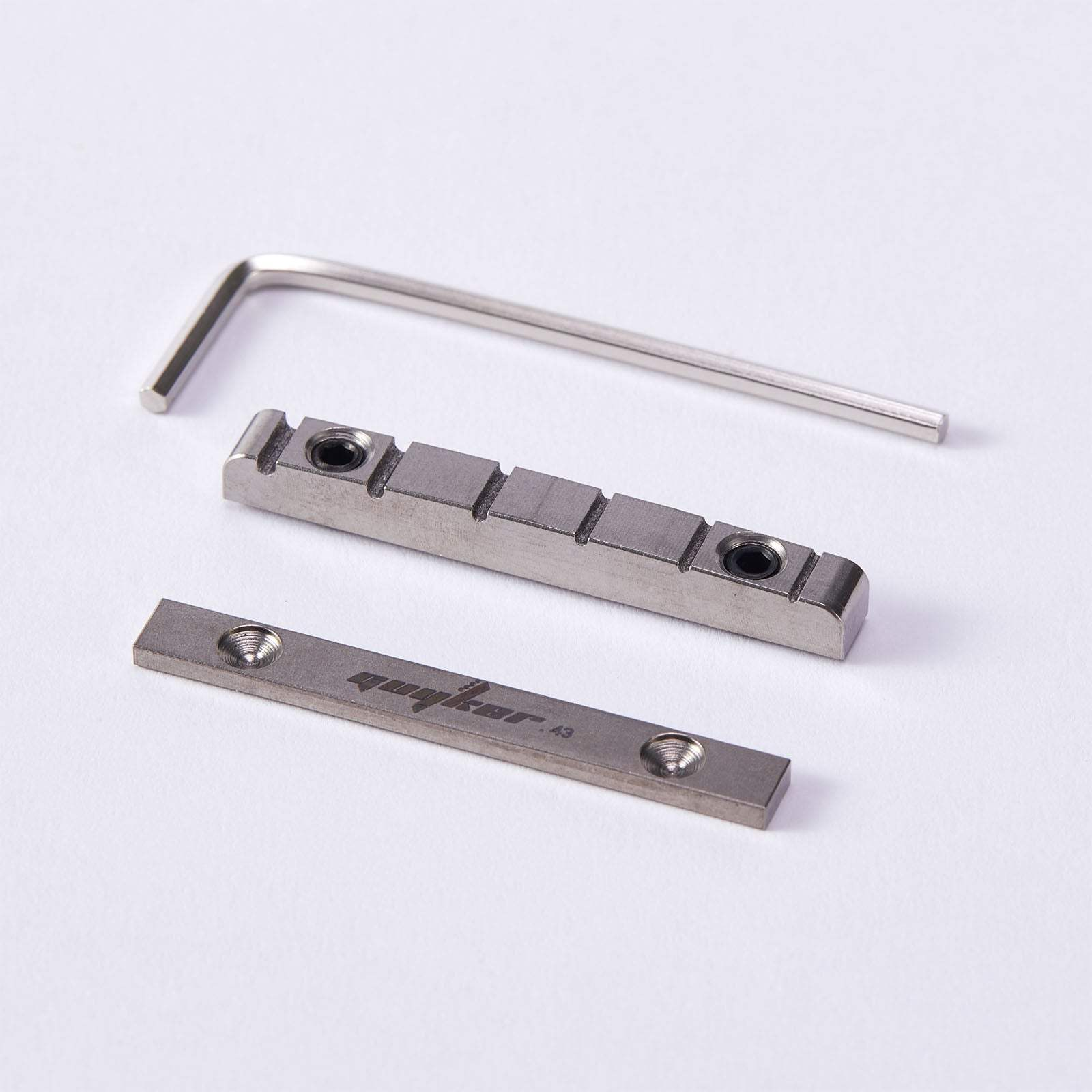 Guyker TI-LP-43 верхний порожек для электрогитары LP, титан (43х5мм)