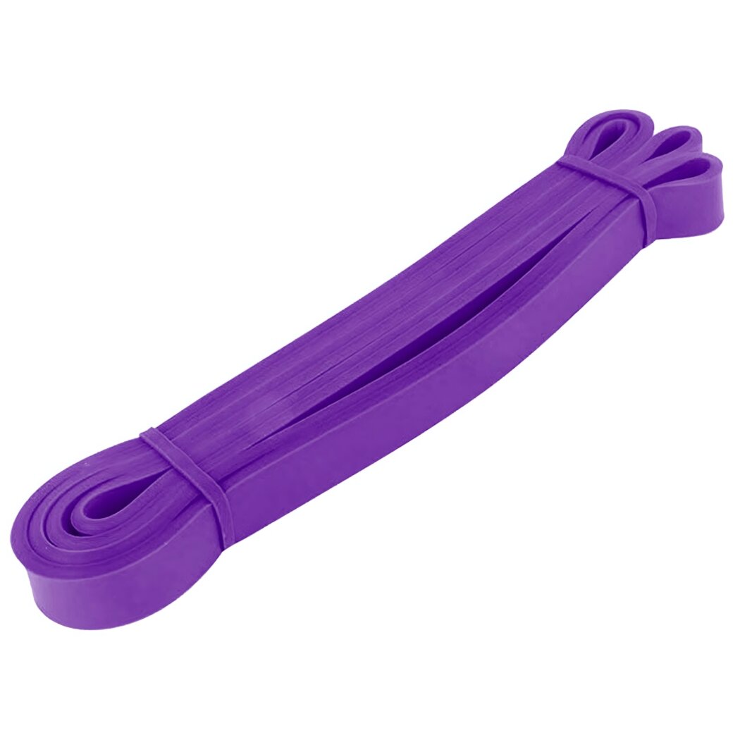 Эластичная лента "Летний сезон" для фитнеса, 208х3,2 см, нагрузка 35-40 кг, резина, фиолетовая