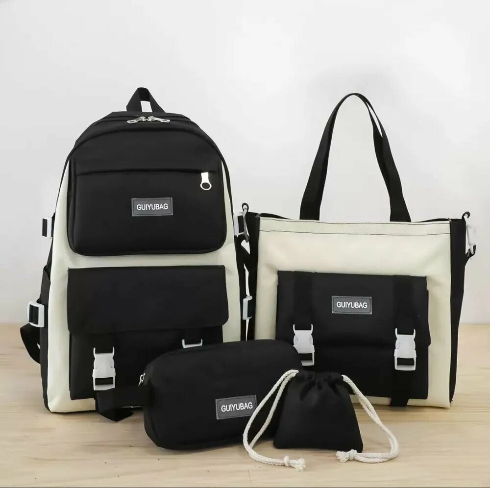 Рюкзак школьный комплект 4 в 1 для девочки