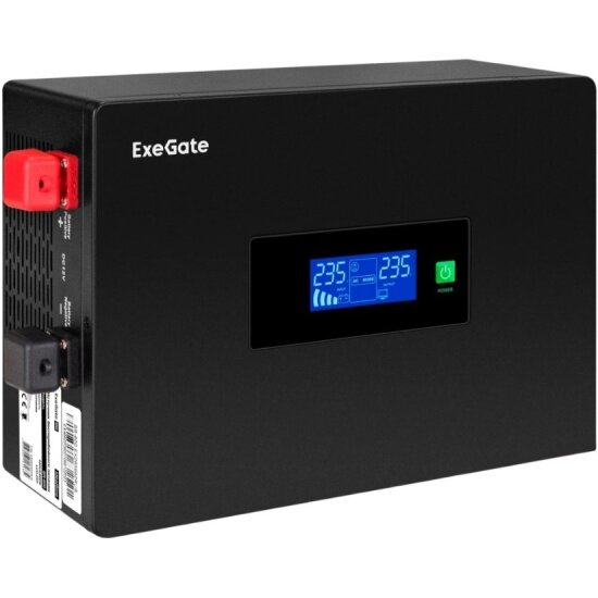 Источники бесперебойного питания инвертор, синус, для котла, PF=1, настенный Exegate IdealSine SR-1500. LCD.2SH 1500VA/1500W