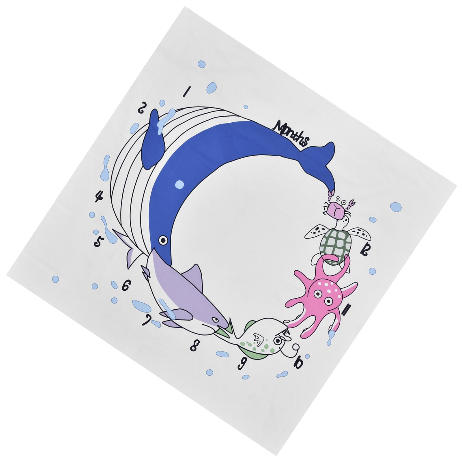 Полотенце для новорожденных с милыми мультяшными рисунками для фотосессий и достижения вех, аксессуар для детской съемки