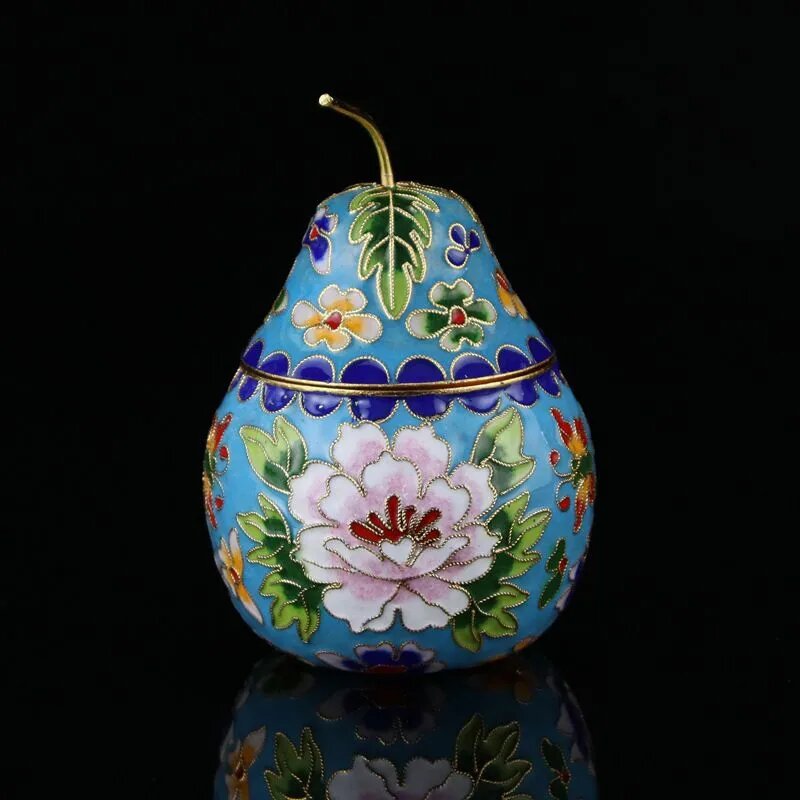 Пекинская клоазонная поделка, культурный подарок, медный корпус, филигрань, эмалевая цветочная шкатулка, ювелирная