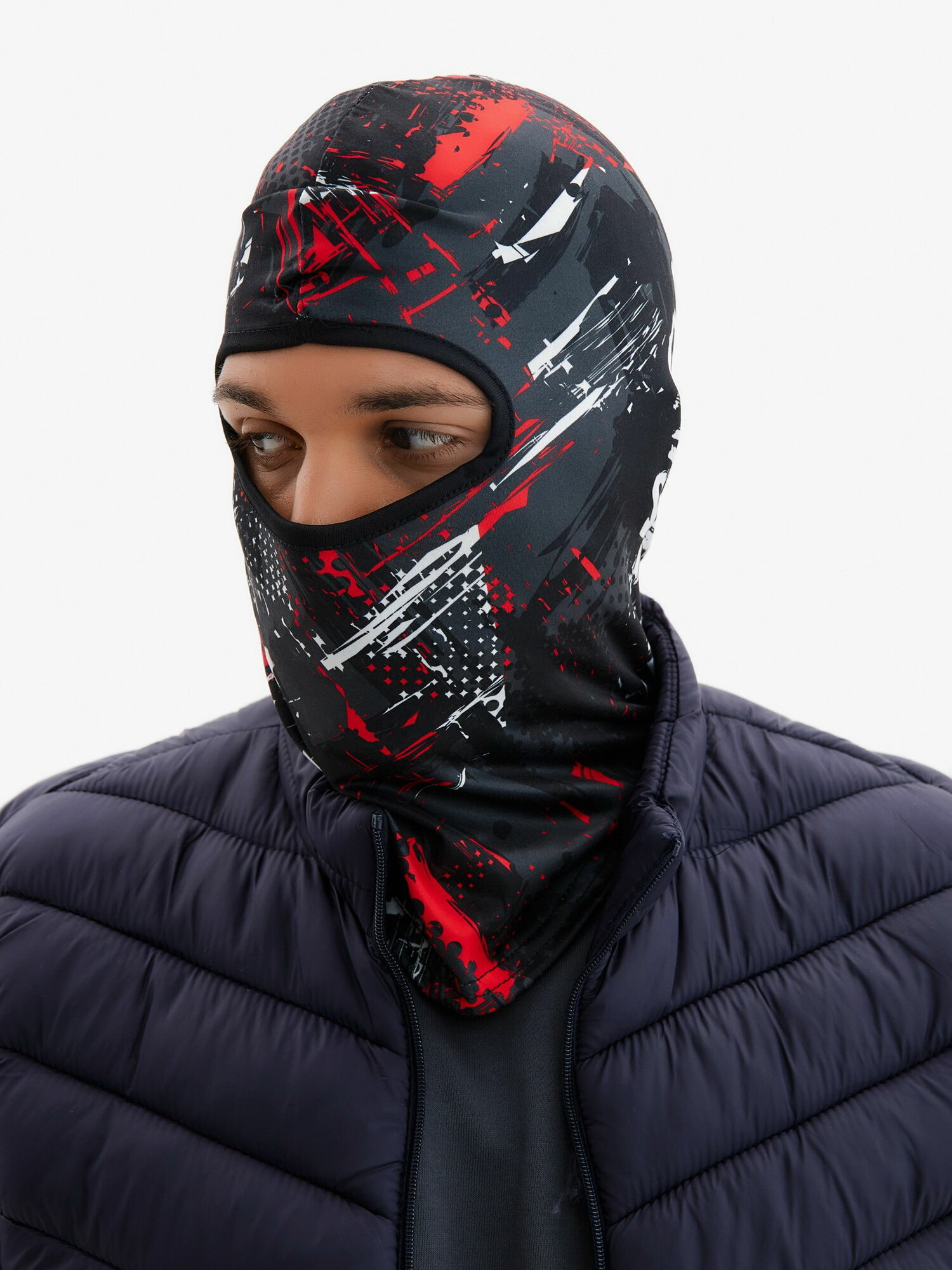 Маска-балаклава Crazy, размер универсальный, чёрная, возраст: взрослый