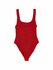 Купальник HUNZA G Square-neck crinkle swimsuit, размер OneSize, красный