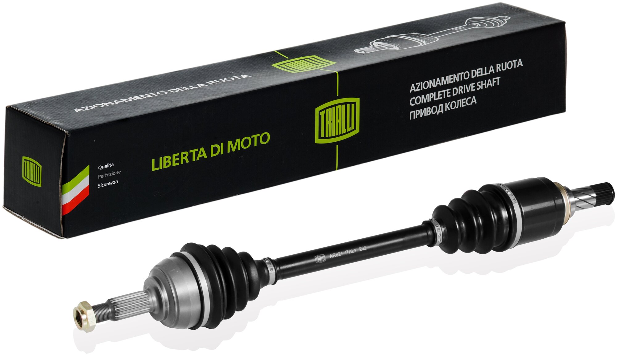 Привод левый Лада Ларгус 16 клапанов с АБС и без АБС (двигатель К4М, КПП JR5) TRIALLI AR 821 / 391014232R / 8200863653