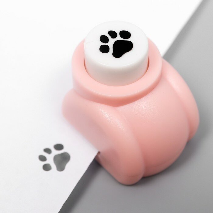 Дырокол фигурный "Отпечаток лапки" d=0,8 см микс 3х2,5х2,5 см, 7882145