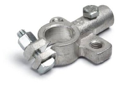 Клемма АКБ (+) литая болтовое соединение м8+м6 под провод сеч. 16мм² Cargen