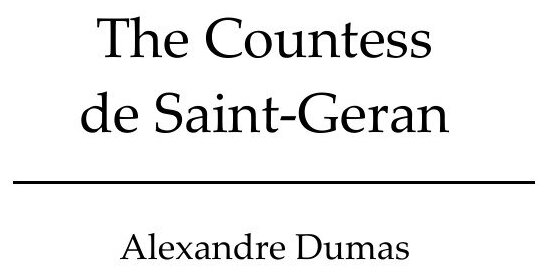The Countess de Saint-Geran (Dodo Press) — фото 1
