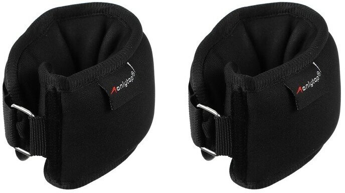 Утяжелители на запястье, 2 300 г, цвет чёрный