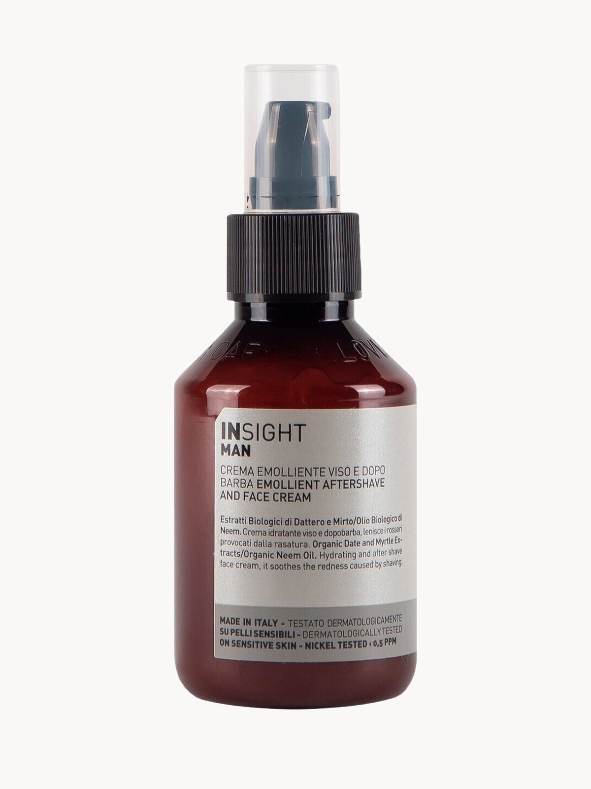 Крем для лица и после бритья Insight Professional EMOLLIENT FACE AND AFTERSHAVE CREAM с экстрактом финика, 100 мл