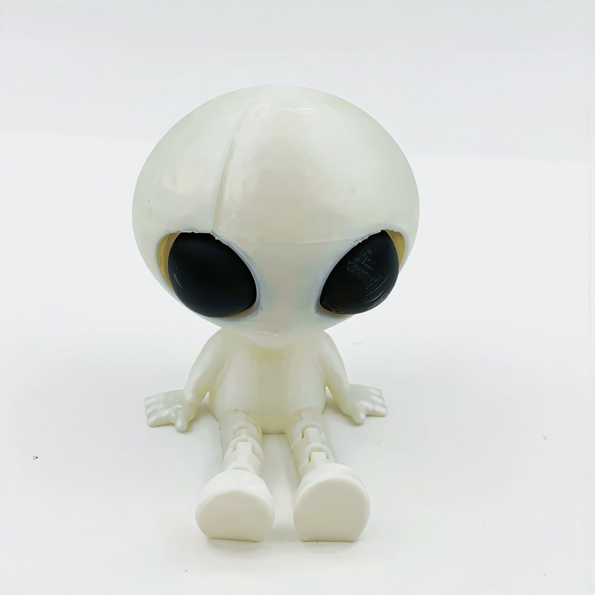 Фигурка инопланетянин размеры 6.8 см 3D печать декоративная для комнаты ребенка письменный стол полка шкафа интерьер кафе уникальный аксессуар для оформления, Инопланетянин светящийся зеленый
