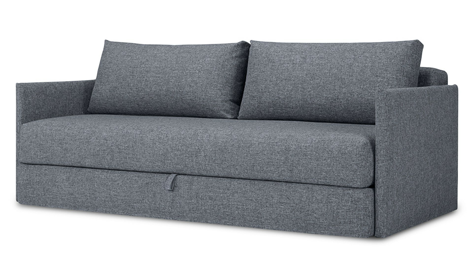 Диван Коя Лайт Strong Plus 10 NEW 208x94x80 см, серый Рогожка, еврокнижка Фиеста