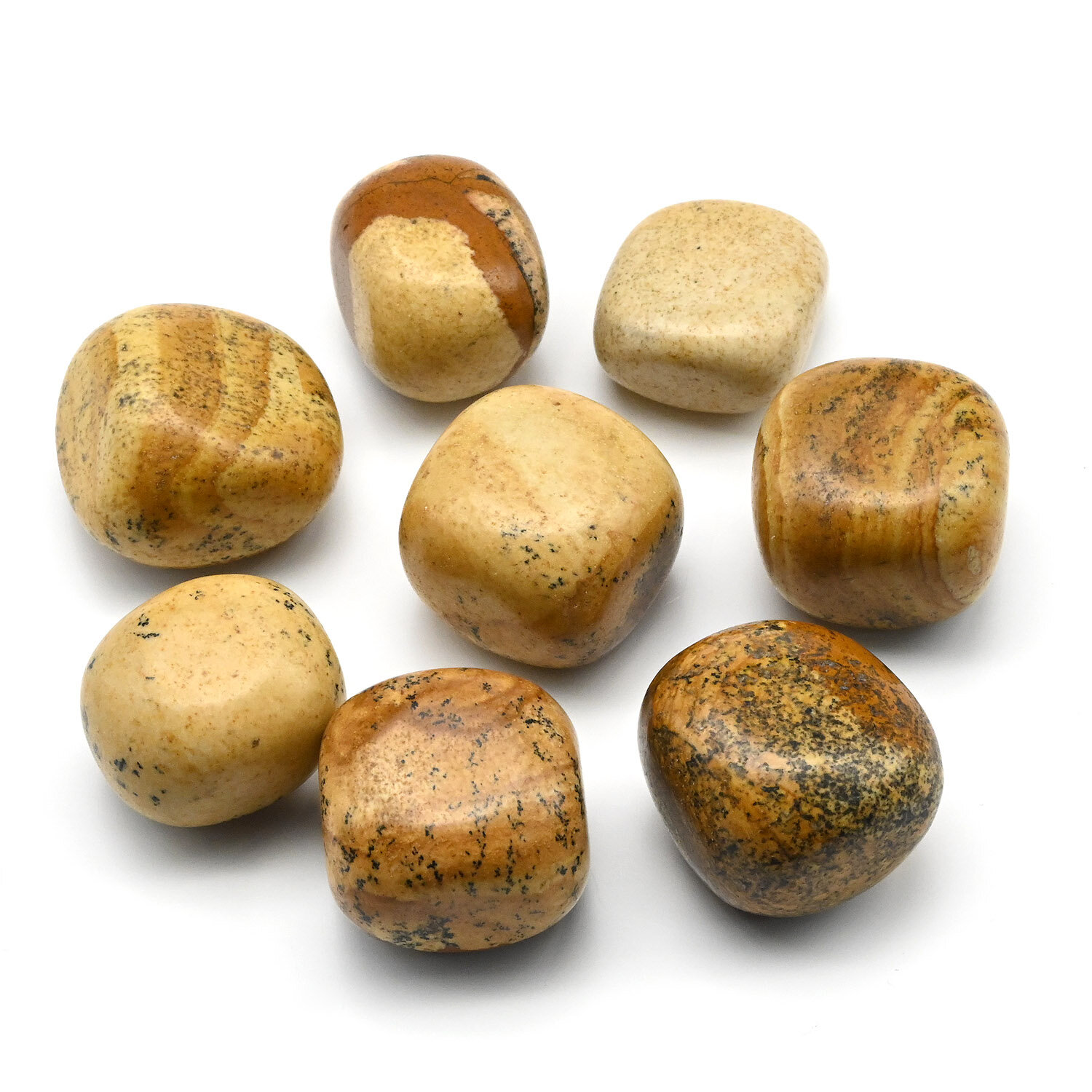 Яшма пейзажная фракция 15-25мм, упаковка 100г .