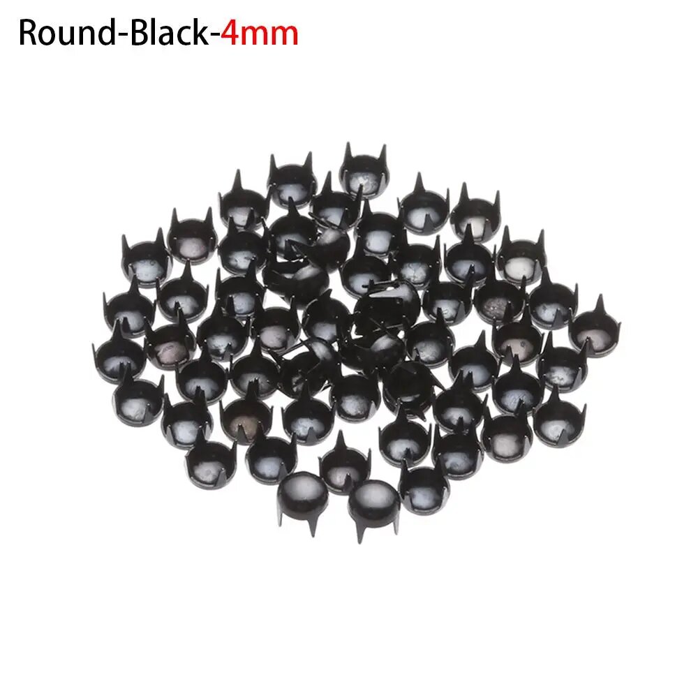 Металлические пряжки для кукол 4/5/6 мм Черный, 03