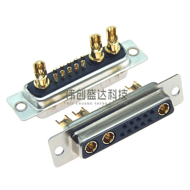 DB 13W3 30A позолоченный D-SUB адаптер 1 Long pin Female