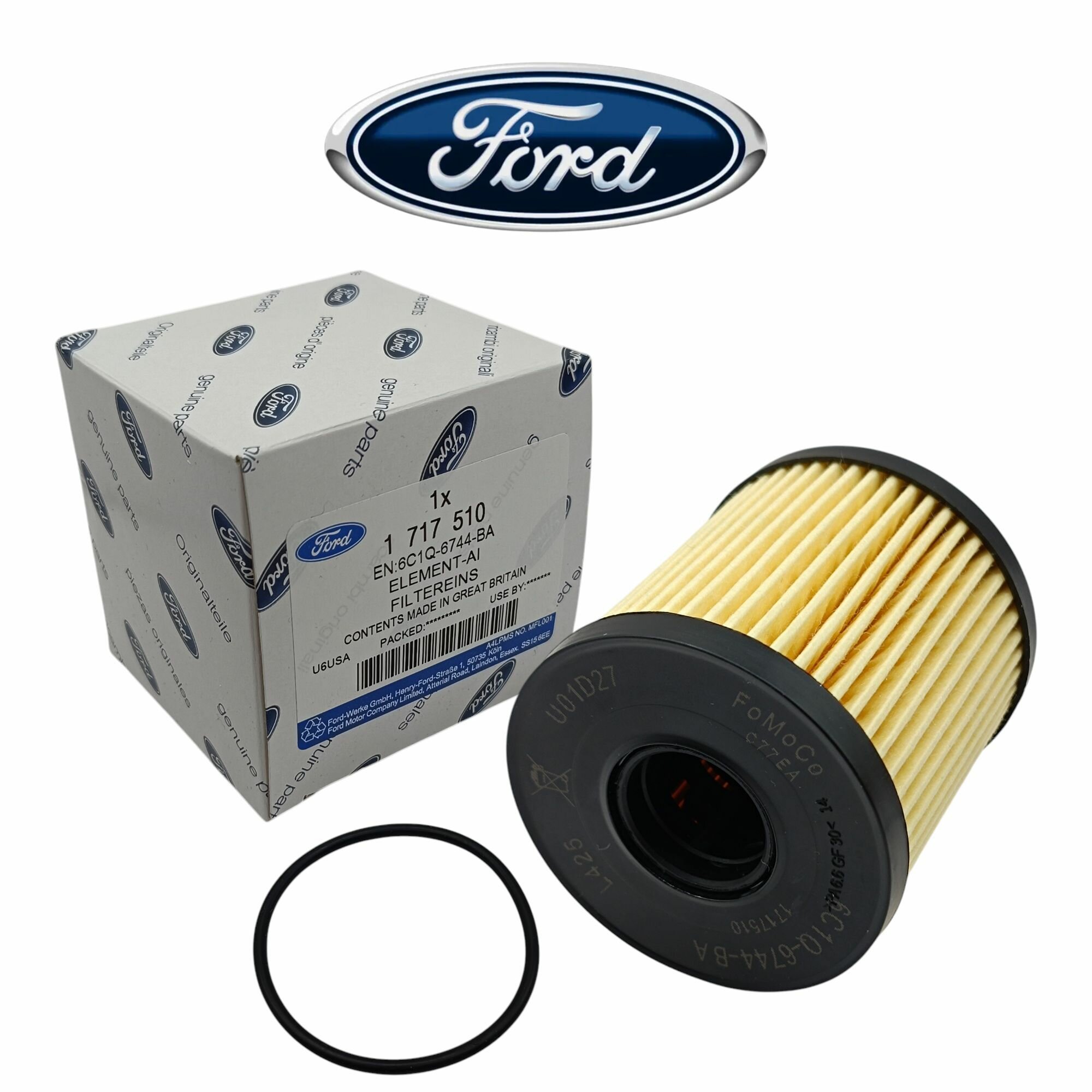 Фильтр масляный 1717510 Ford Focus Kuga Mondeo Transit C-MAX / Форд