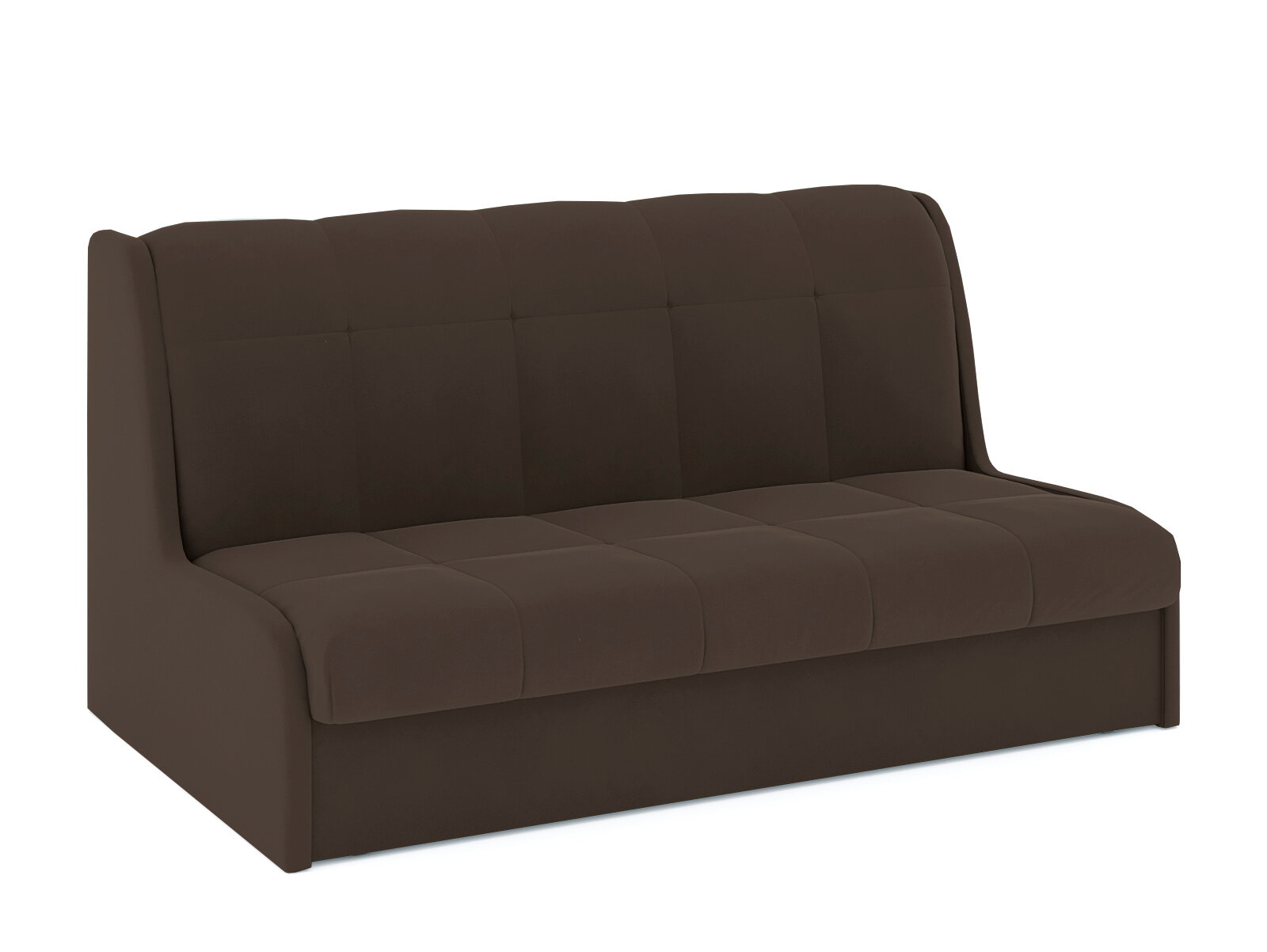 Диван-кровать "Токио", аккордеон, на металлокаркасе, ламели+ППУ, съемный чехол, 100х105х90, велюр Зара Браун 20