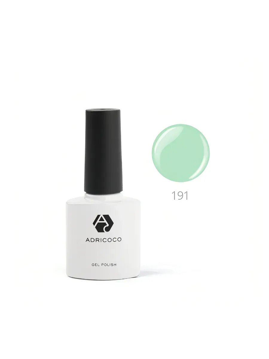 Цветной гель-лак №191 бирюзовый жемчуг (8 мл.)