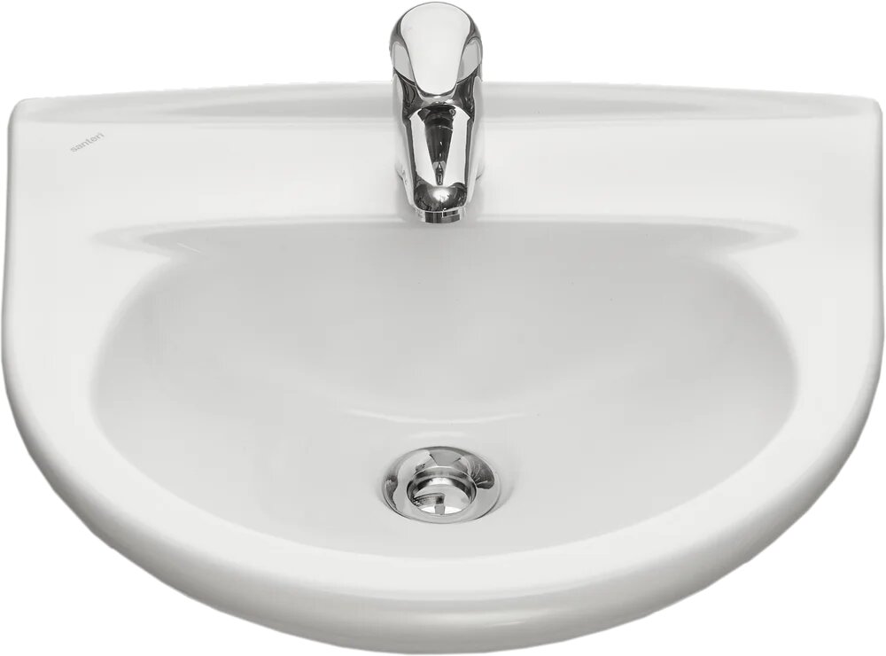 Раковина подвесная Santeri Родничок 1.3131.0. S00.10B.0 45 подвесная, 45, 2 см, фарфоровая, раковина для ванной, белая, полукруглая
