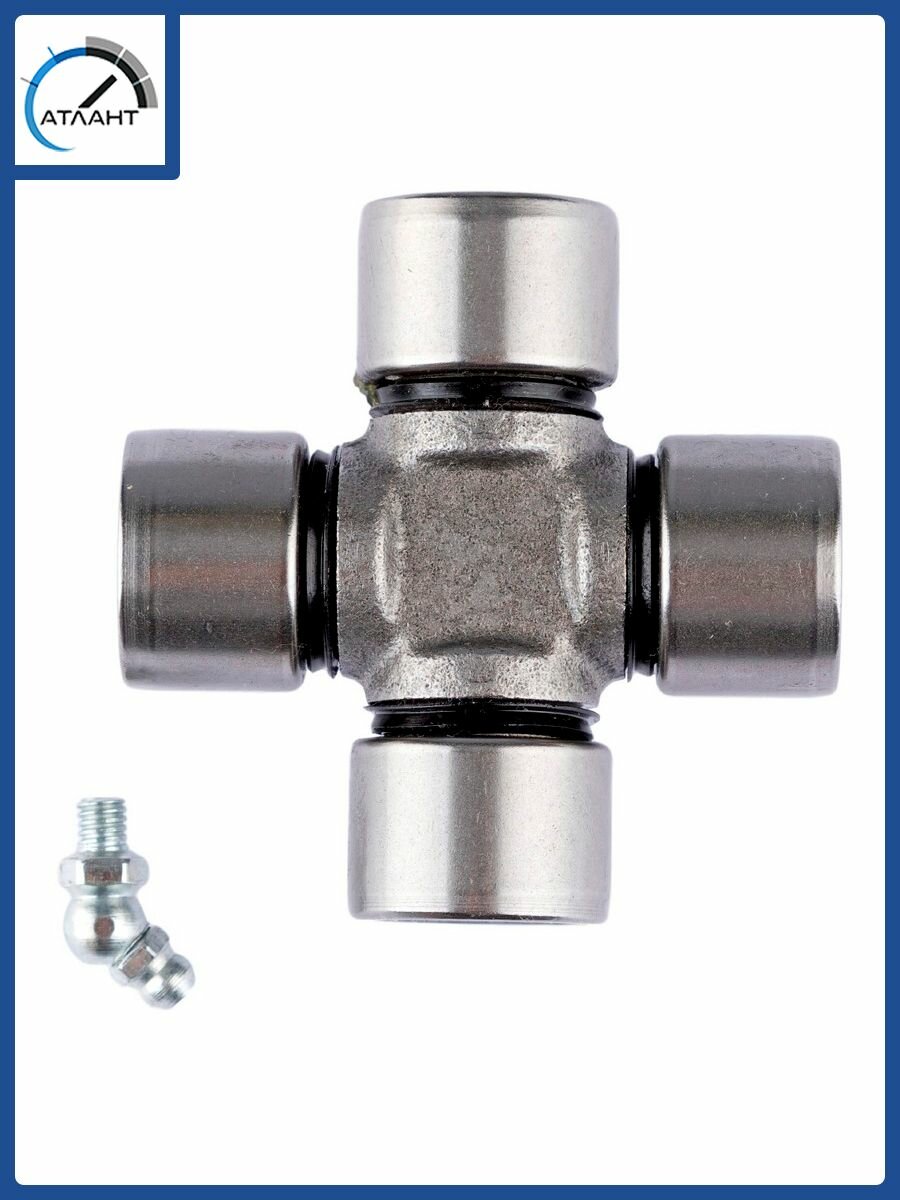 MetalPart Крестовина карданного вала совместимо с УАЗ с 2015 г. в, 2121 Нива, 2123 Нива Шевроле (D28мм, стоп. кольца, масленка) (922004) арт. MP-21211-2202025-01