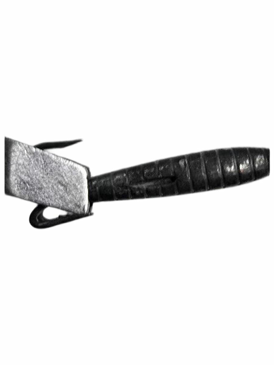 Мормышка вольфрамовая, форма Чертик с отверстием, Цвет: Гальваника 5мм 1.7гр 10шт