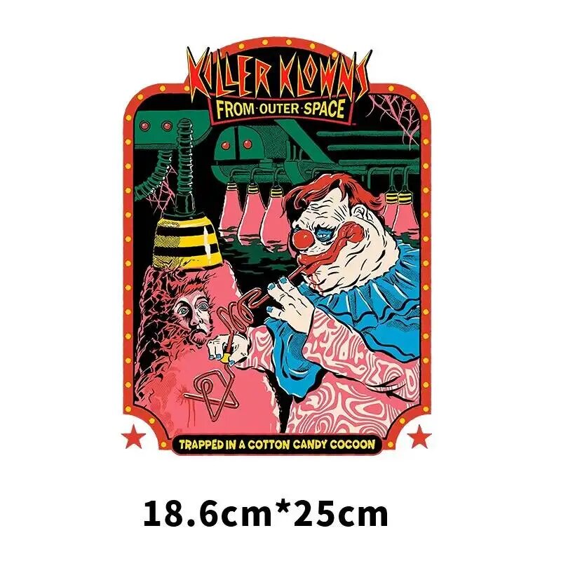 Наклейка Killer Klowns From Outer Space, 18.6x25 см, TH3575-21