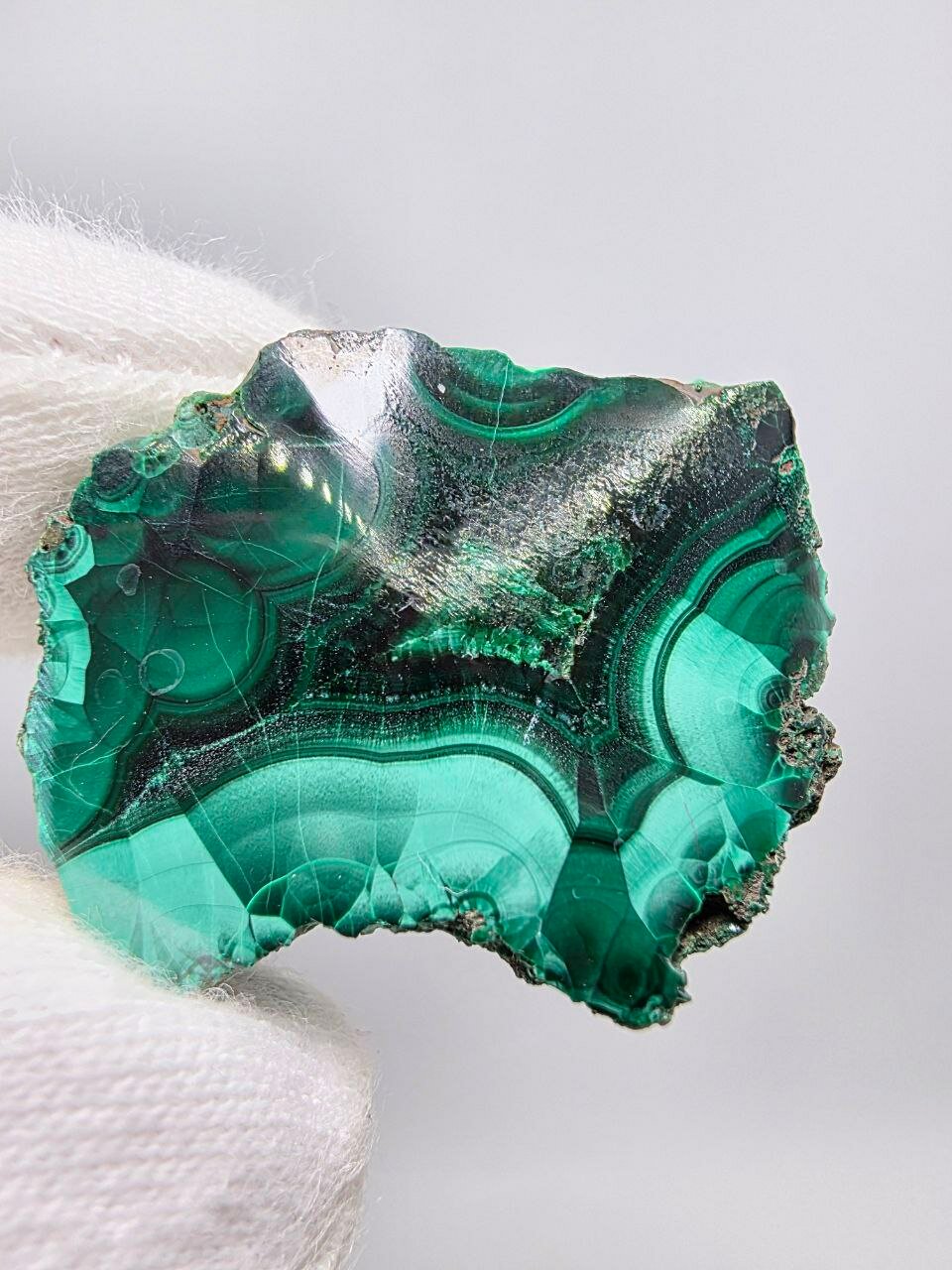 Малахит (полированный) 31 мм, 20 г.