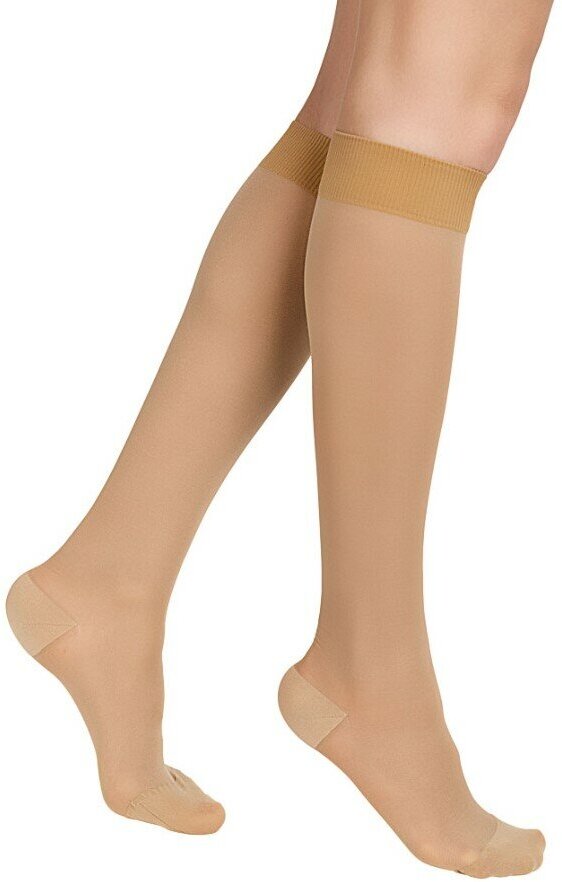 Гольфы женские 1 класс компрессии ORTO, 315 - цвет светло-бежевый, размер XL Long
