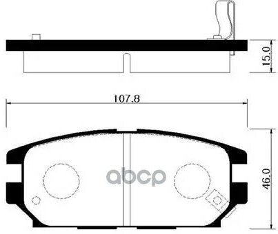 Колодки тормозные дисковые задн MITSUBISHI: GALANT 96-00, LANCER 98-03, SIGMA 93-96, SPACE WAGON 98-03 HSB арт. HP0026