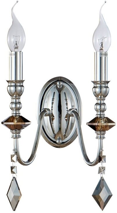 Бра Crystal Lux MERCEDES AP2 CHROME/SMOKE