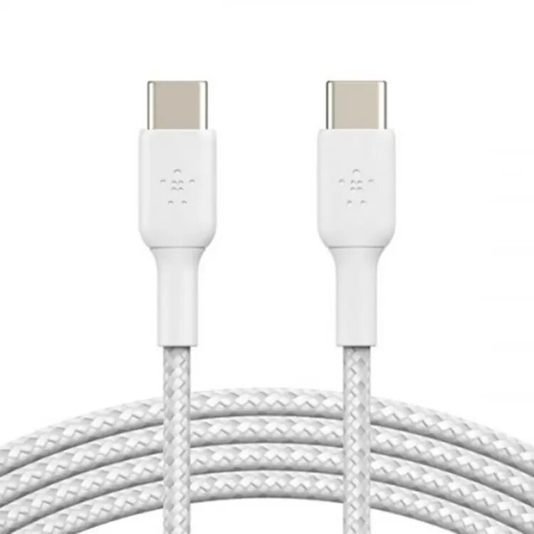 Кабель Belkin CAB004BT2MWH2PK, USB Type-C (m) - USB Type-C (m), 2м, белый, 2