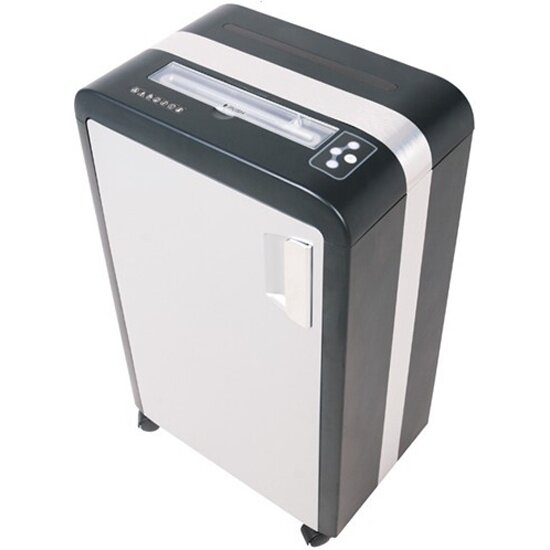 Уничтожитель документов Bulros 860S 4мм (чёрный/серебро дверь, контур)