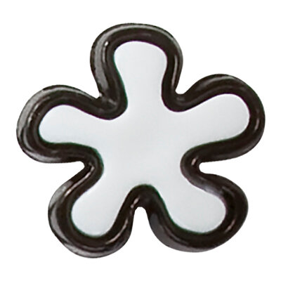 Пуговица "Gamma" AY 9900 28 " ( 18 мм) №501/580 белый/черный