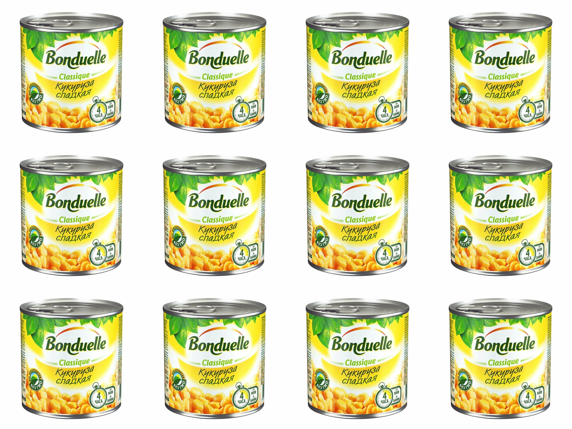 Bonduelle Кукуруза сладкая, 340 г, 12 шт