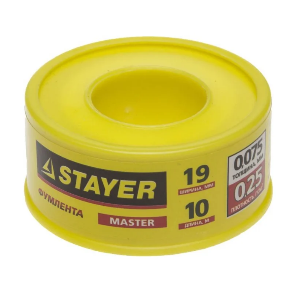 Фумлента STAYER 0,075ммх19ммх10м 0,25 г/см3 12360-19-025