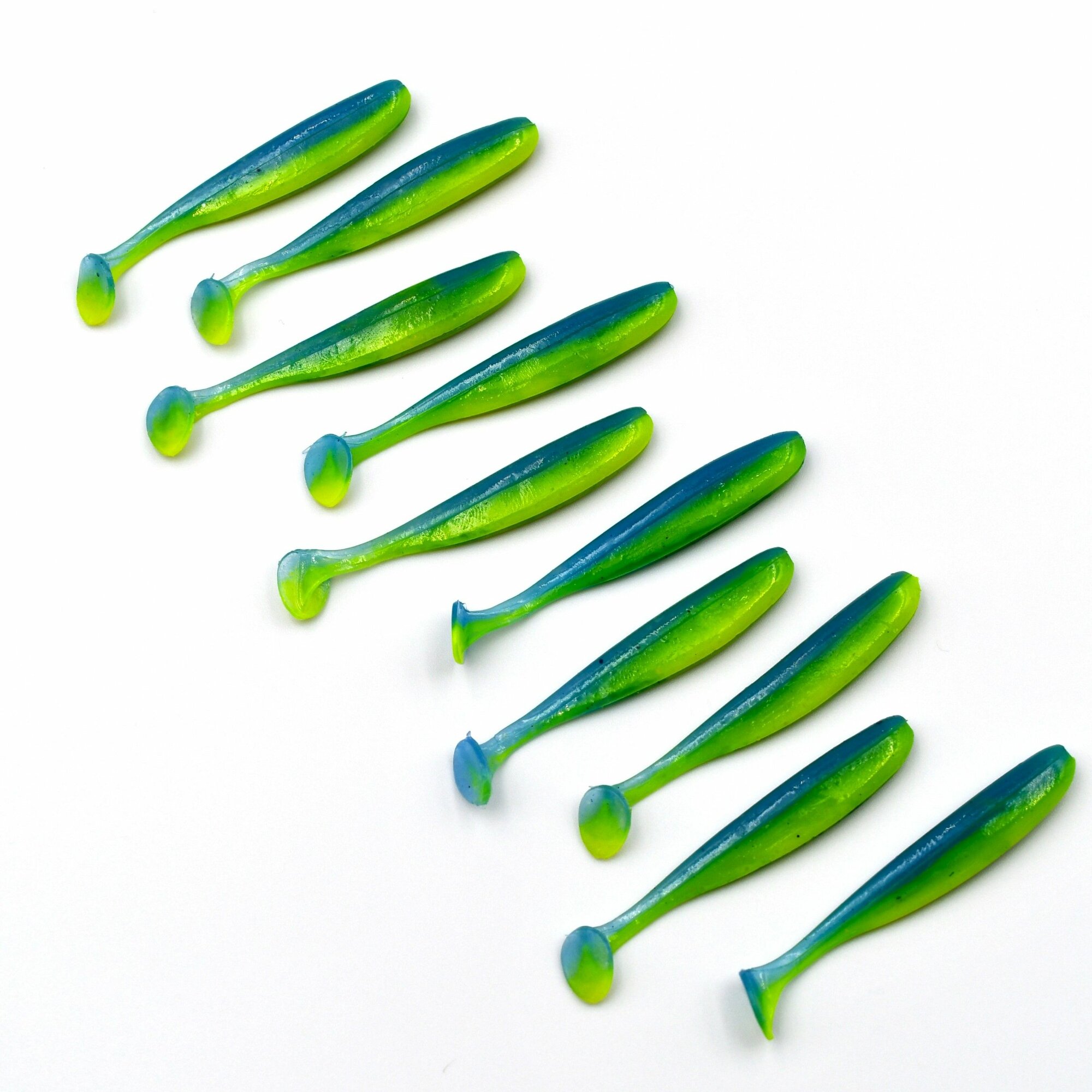 Силиконовая приманка виброхвост 10 штук Мягкая приманка для рыбалки 2" Япония на окуня; судака; щуку