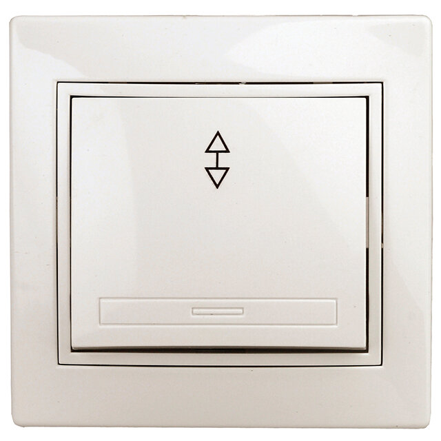 INTRO Plano 1-клавишный переключатель слоновая кость для домашней электропроводки