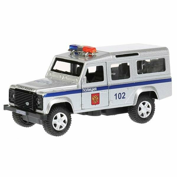 Технопарк Машина Land Rover Defender Полиция 12 см металл DEFENDER-P-SL с 3 лет