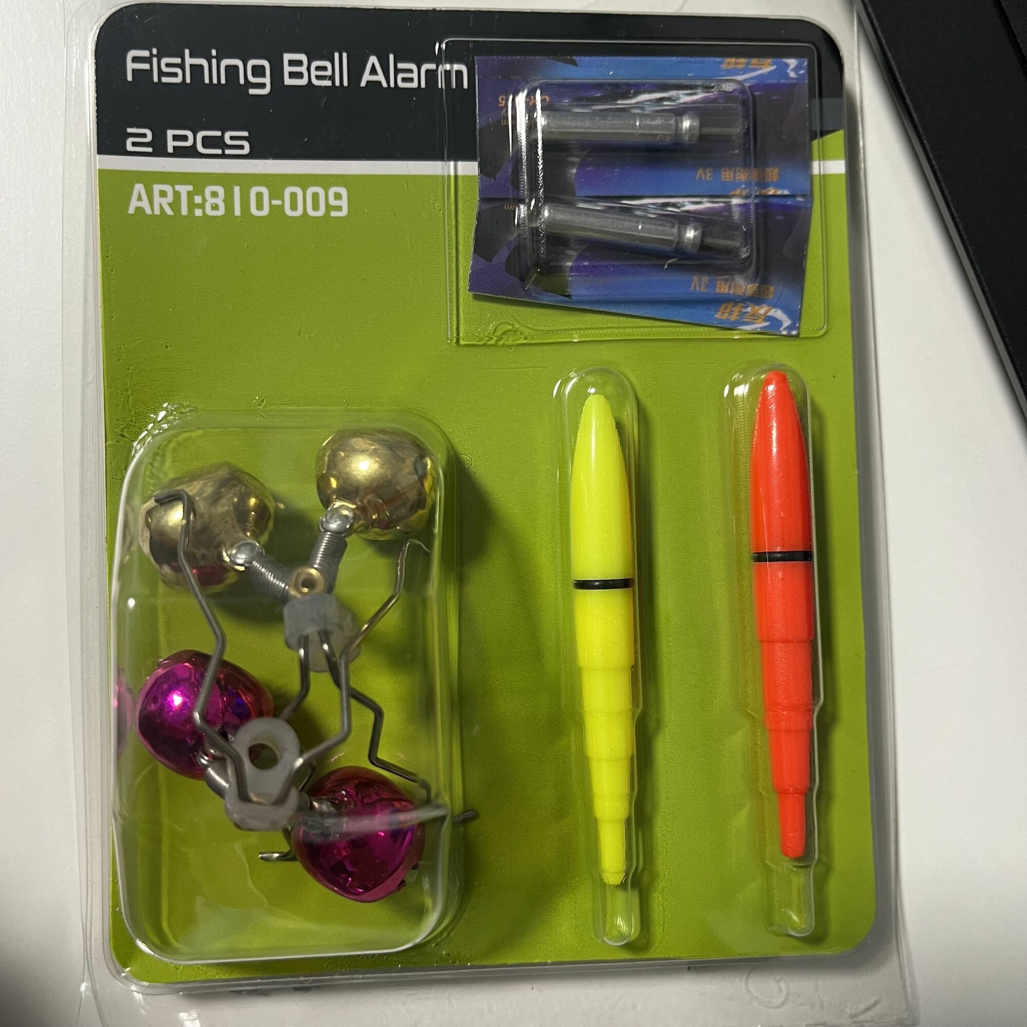 Электронные светлячки 2 шт в комплекте с батарейками и колокольчик-бубенчик