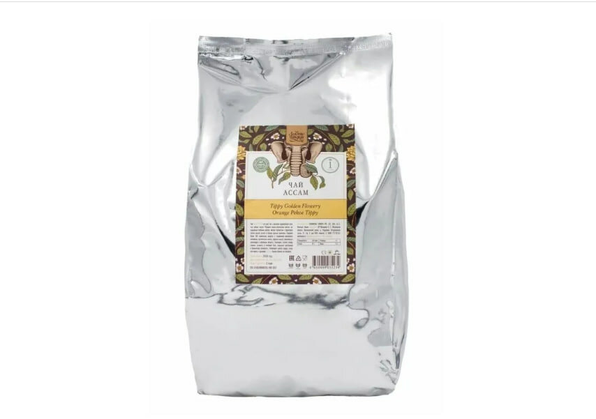 Чай чёрный крупнолистовой ASSAM TGFOP 100 г в фольге