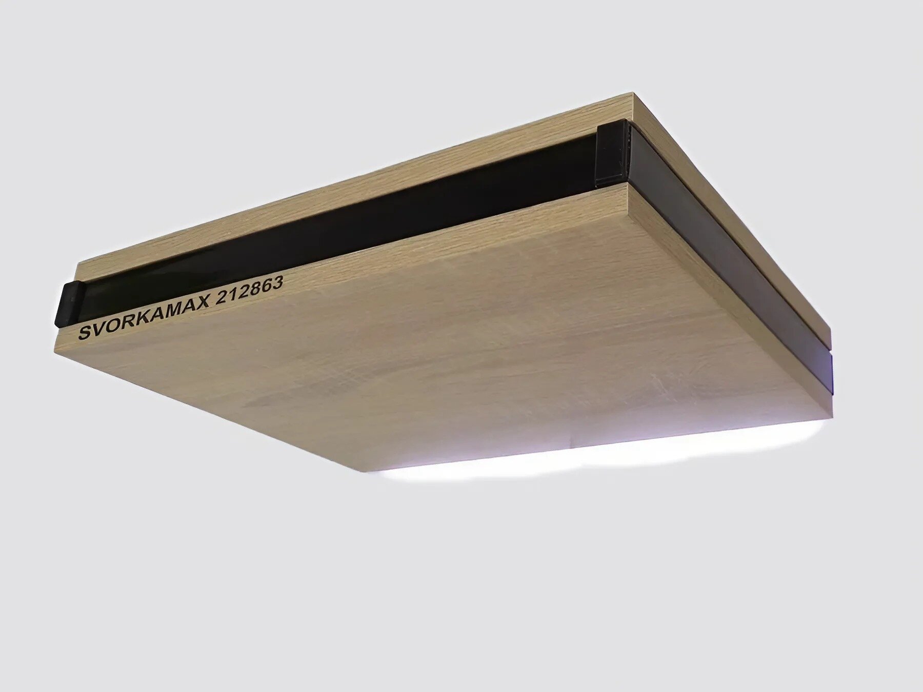 Полка скрытого крепления GARROSS "SIBERIA 212863", с тайником и подсветкой,1 полка 30х40 см, выс 6 см, цвет полок сонома