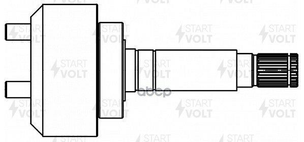 Привод стартера (бендикс) КАМАЗ С ДВ. CUMMINS ISB 6,7 (VCS 0756) STARTVOLT арт. VCS0756