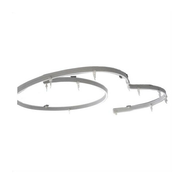 Карниз гибкий однорядный UGO LOKS 5 м пластмассовый белый, 1 ряд