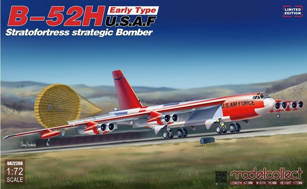 UA72208 Modelcollect Американский стратегический бомбардировщик B-52H Early (1:72)